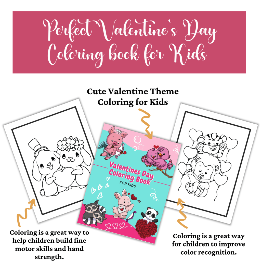Valentine's Day Coloring For Kids - Pretty Printables